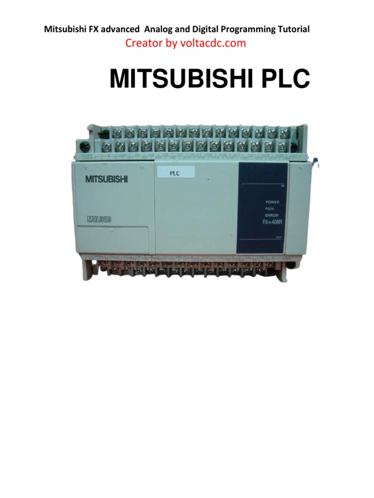Mitsubishi FX PLC Programming Guide | PDF | Relay | Programmable Logic Controller
