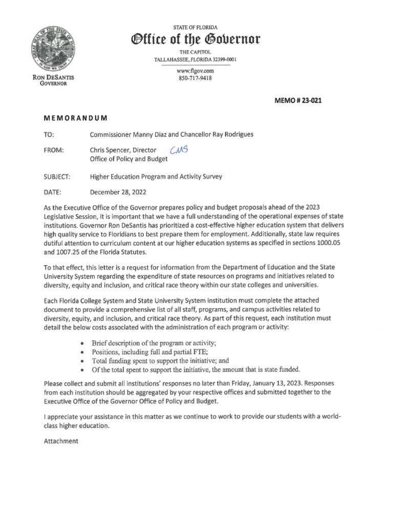 Executive Memorandum 23-021 | PDF