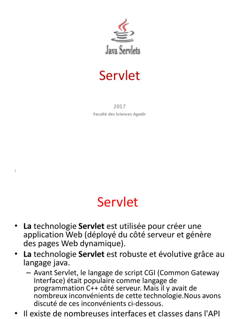 3) Cours-Servlet-AFDEL | PDF | Internet | Internet et Web