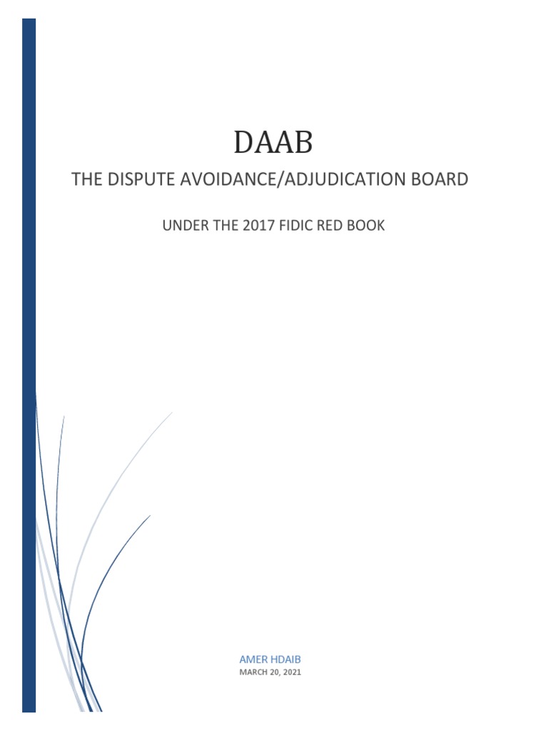 DAAB in FIDIC Red Book Explained | PDF | Arbitration | Adjudication