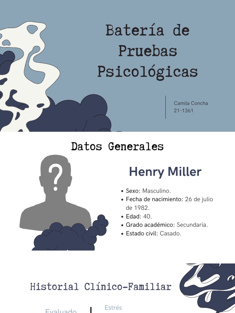 Batería de Pruebas Psicológicas | PDF