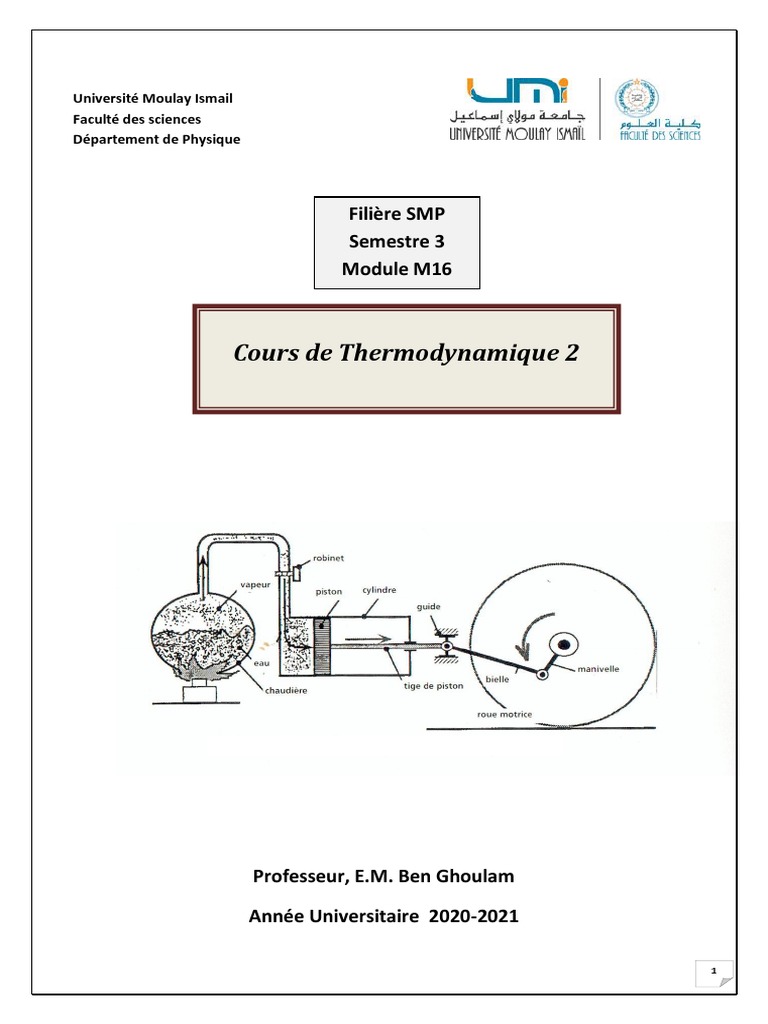 Cours Thermodynamique 2 | Descargar gratis PDF | Thermodynamique ...
