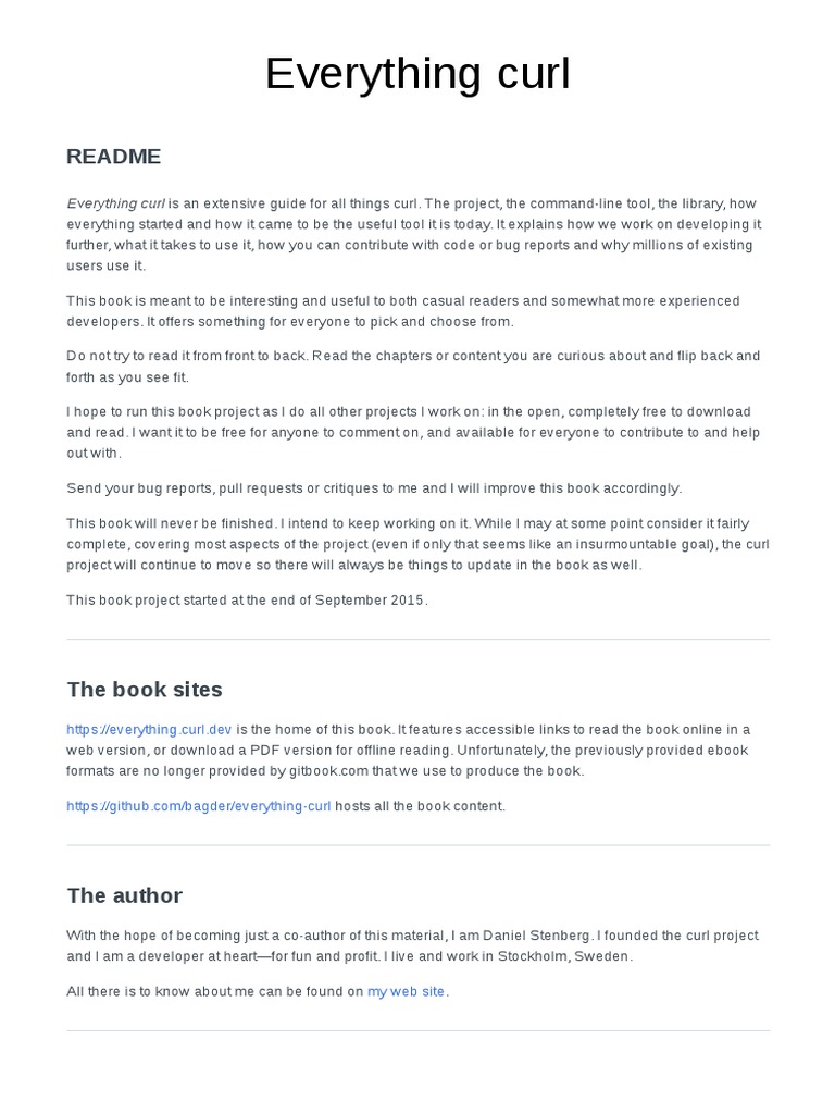 Everything Curl | PDF | Software Repository | Software