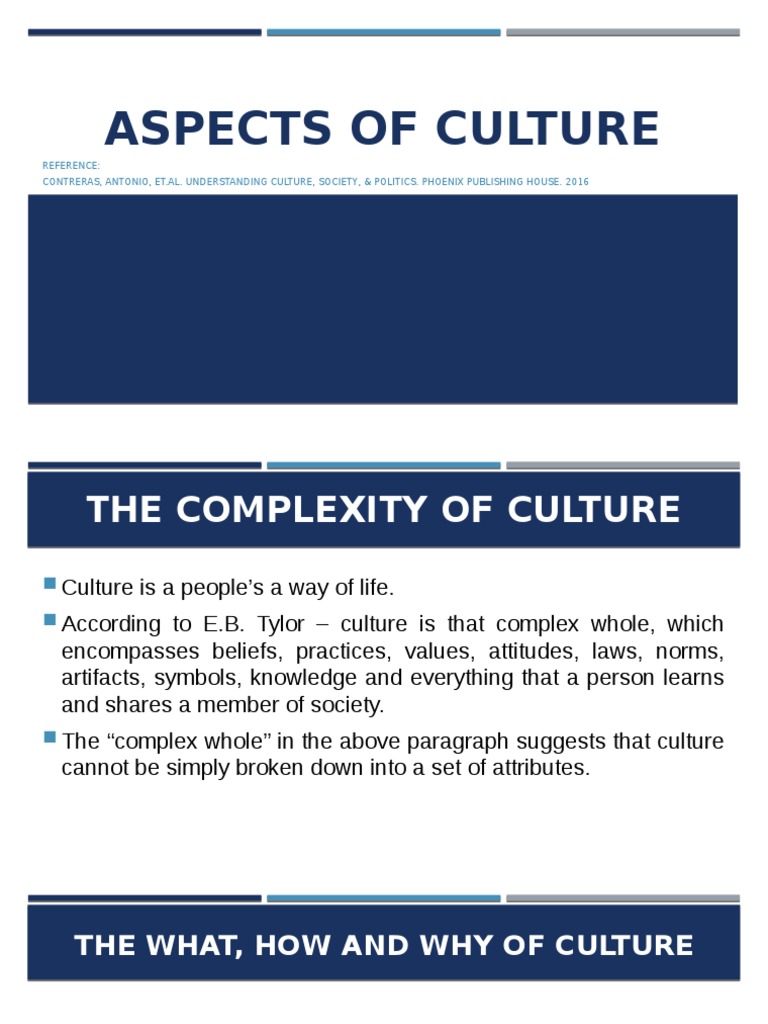 Aspects of Culture | PDF | Socialization | Society