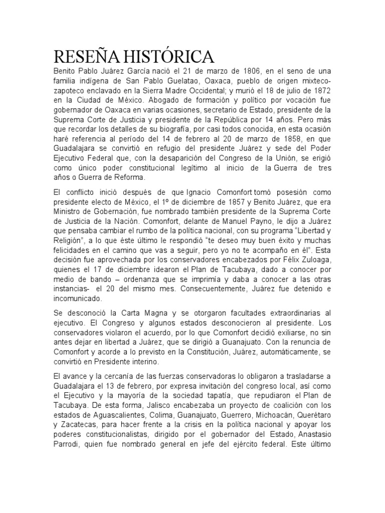 Reseña Historica 21 de Marzo | PDF | México | Gobierno