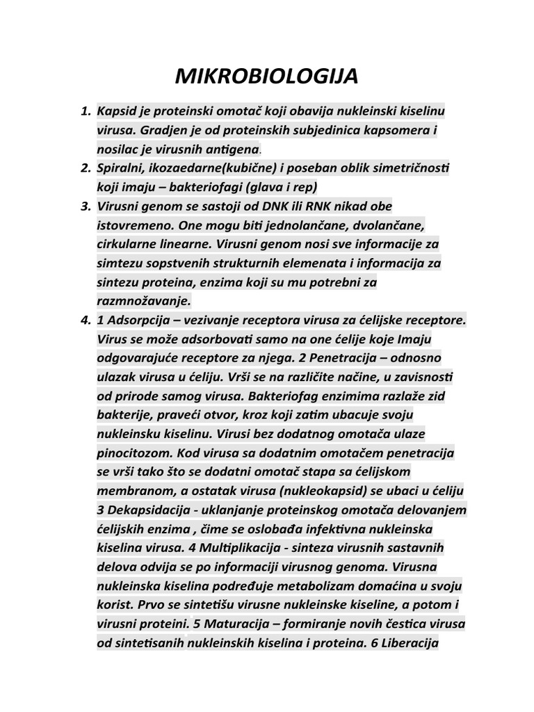MIKROBIOLOGIJA | PDF