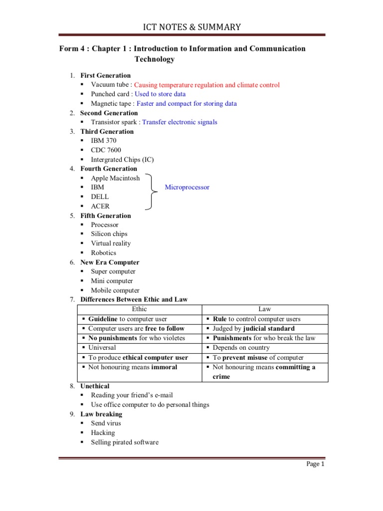 Ict Notes Pdf Computer Security Security