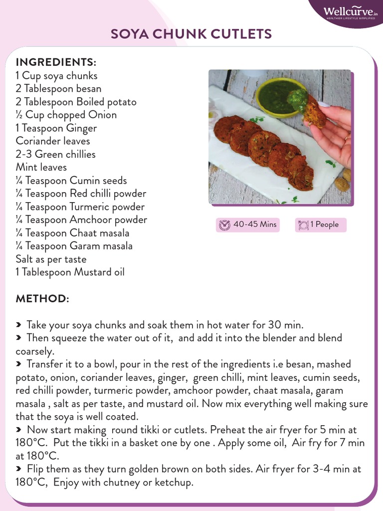 Soya Chunk Cutlets | PDF