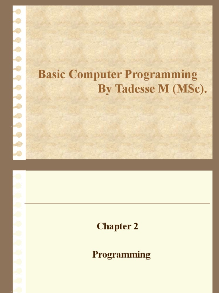 Basic Programing C Full Pdf Integer Computer Science Computer Programming 
