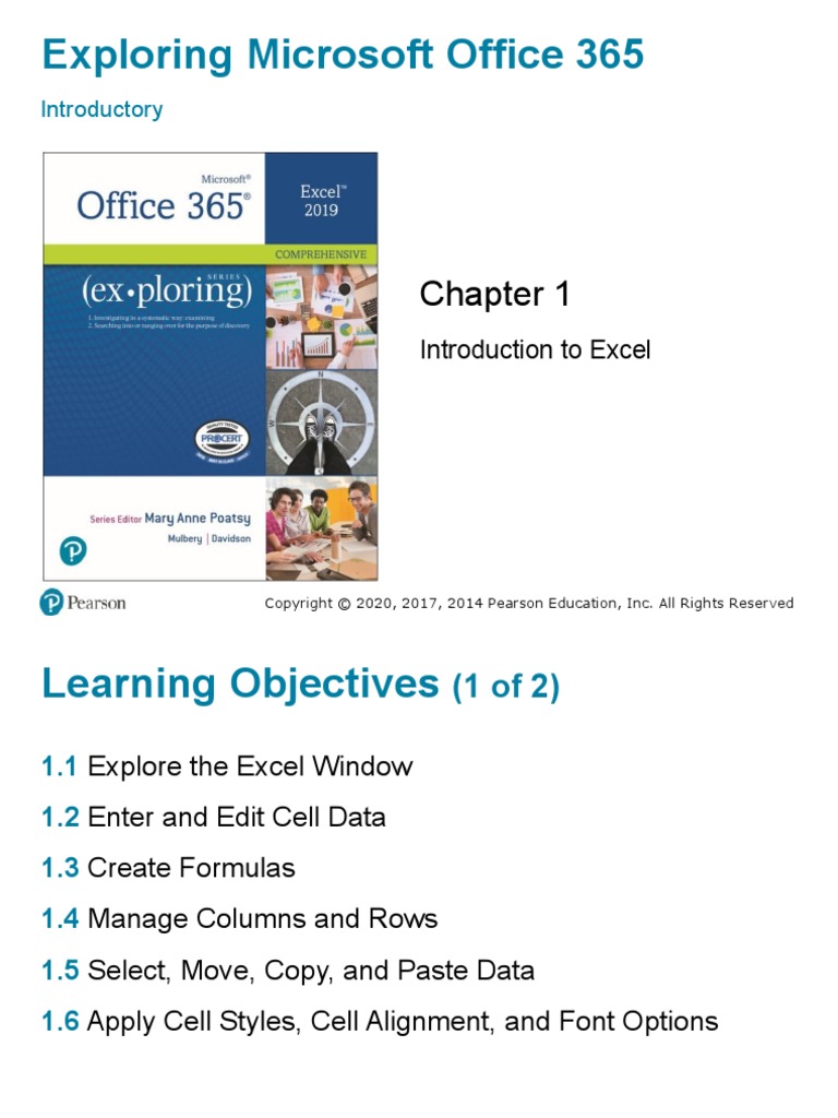 Exploring2019 E01 PPT | PDF | Microsoft Excel | Spreadsheet