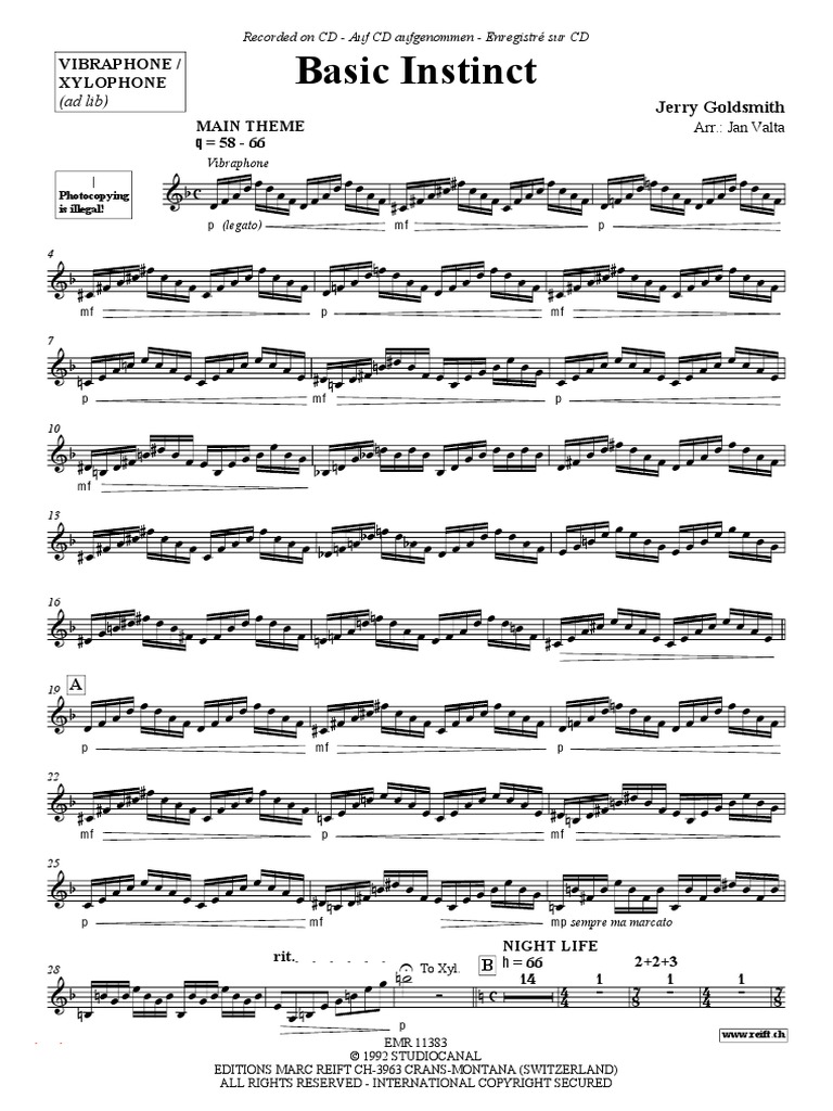 Basic Instinct - Mallets | PDF | Music Technology | Percussion Instruments