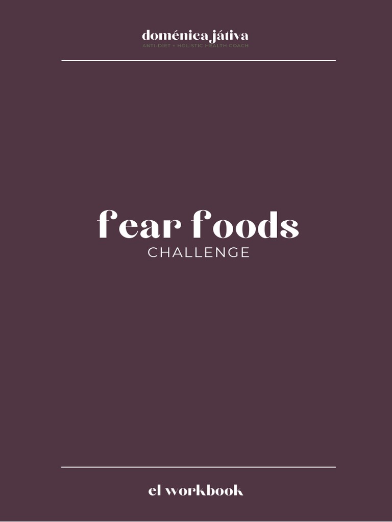 Fear Foods Challenge Workbook - Actualizado | PDF