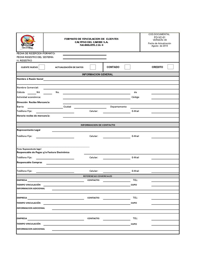 Fo-Ve-01 Formato de Vinculacion de Clientes | PDF | Teléfonos móviles ... Fo-Ve-01 Formato de Vinculacion de Clientes | PDF | Teléfonos móviles ...