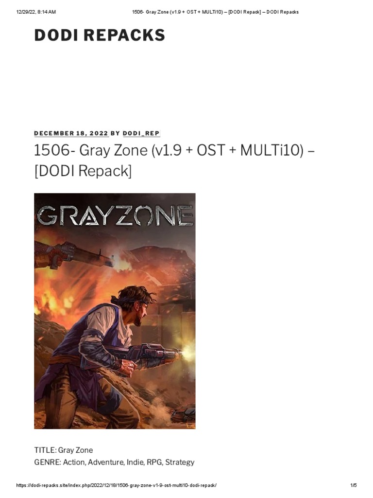 1506 - Gray Zone (v1.9 + OST + MULTi10) - (DODI Repack) - DODI Repacks ...