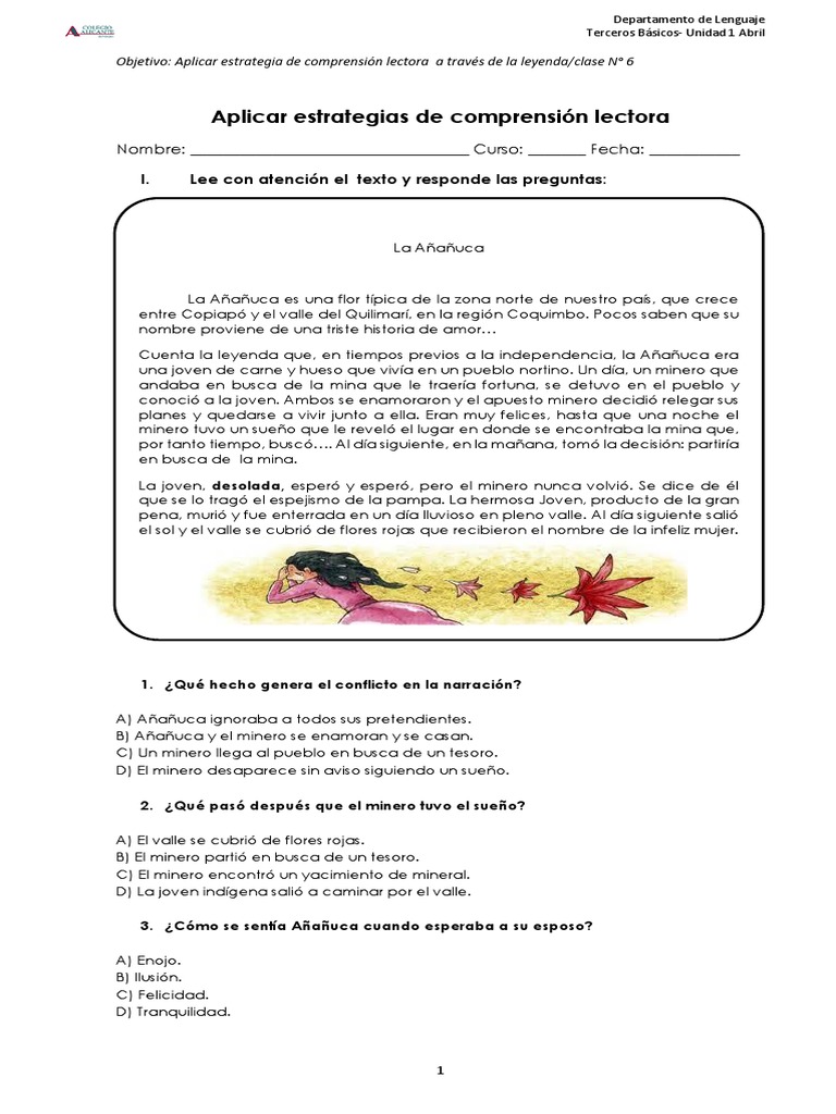Clase #6 - 3 ° Básico Aplicar Estrategias de Comprensión Lectora en Una ...