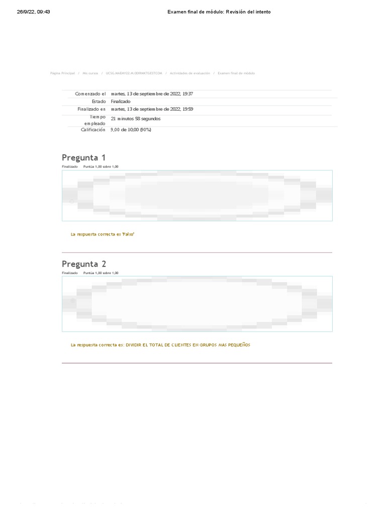 Examen Final de Módulo Marketing | PDF | Prueba (evaluación) | Pruebas