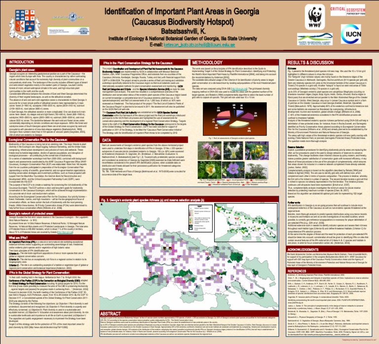 Identification of Important Plant Areas in Georgia (Caucasus ...