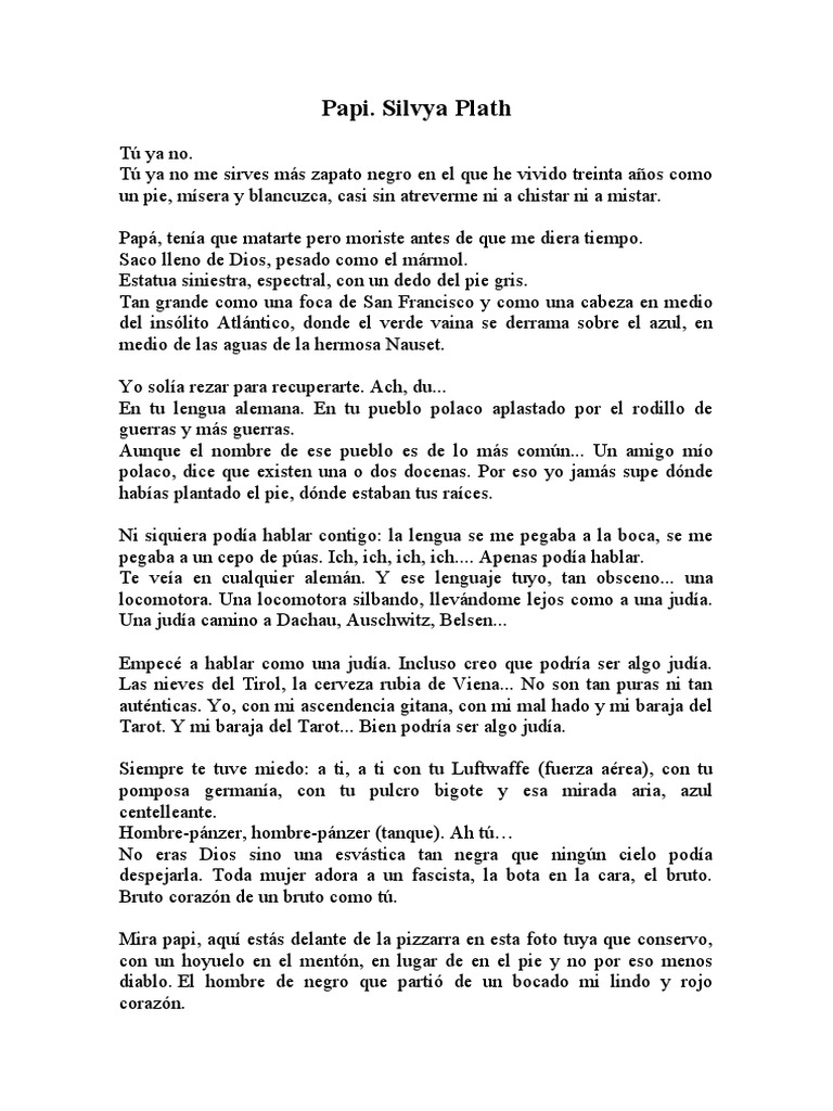 Papi SylviaPlath | PDF