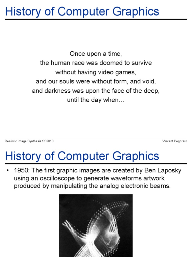 History of Computer Graphics | PDF | Computer Graphics | Rendering (Computer Graphics)