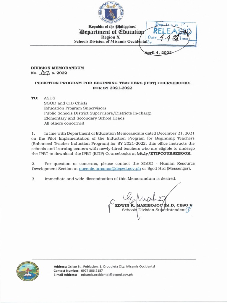 DepED Mis Occ - CCF_000165 | PDF