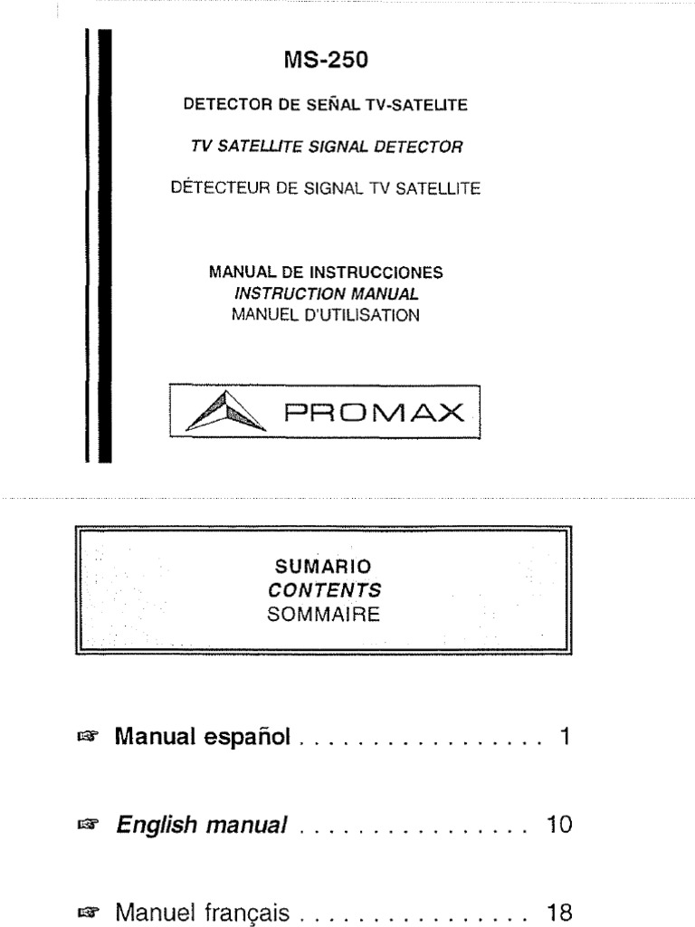Precio del Detector de Señal MS-250 | PDF | Tecnología de radio | Cantidad