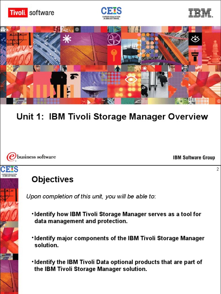 Unit 1: IBM Tivoli Storage Manager Overview | PDF | Computer Data ...