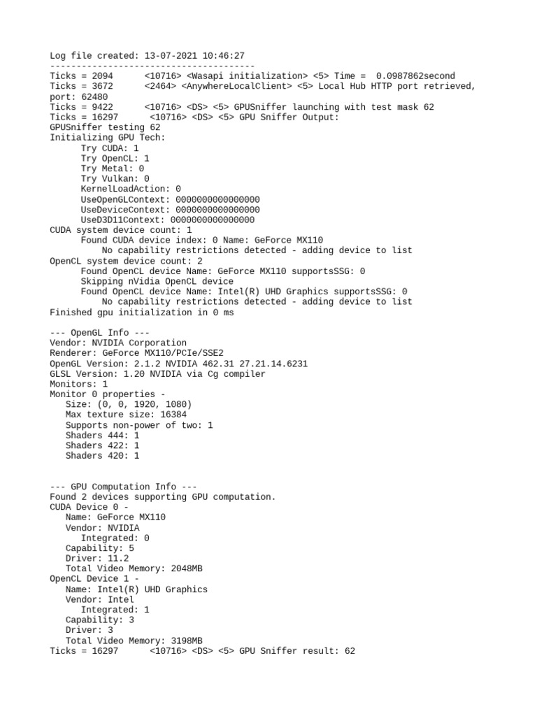 GPU and encoding log | PDF | Graphics Processing Unit | Shader