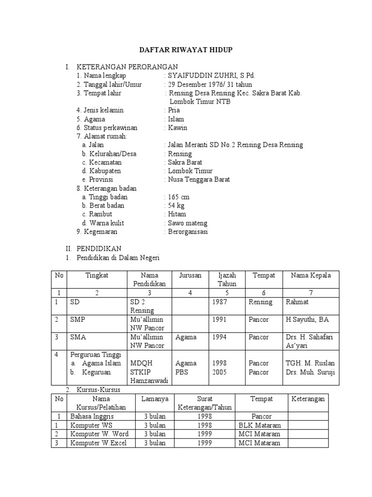 Curriculum Vittae | PDF
