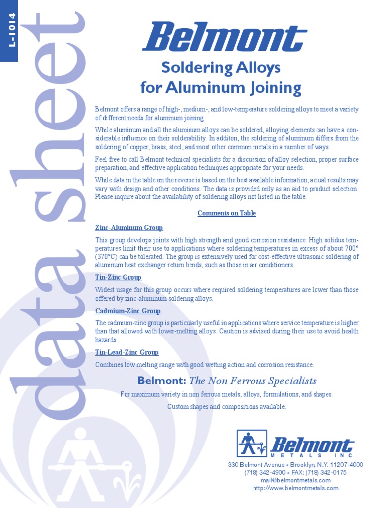 A Guide to Soldering Alloys for Aluminum Joining: Properties and ...