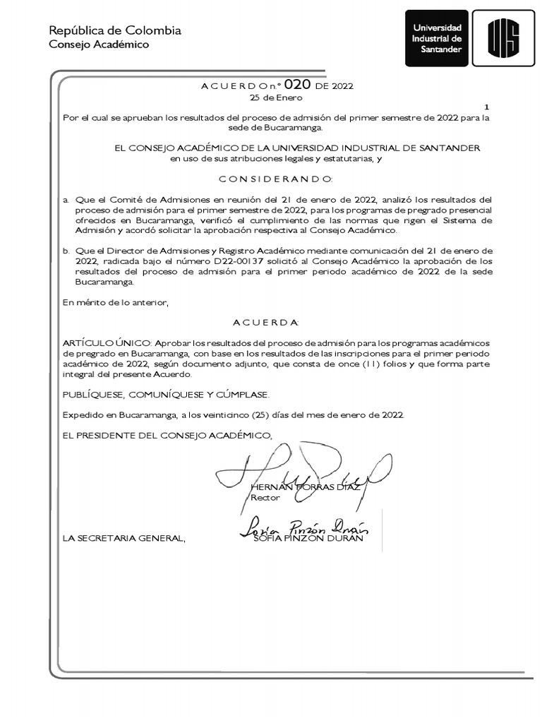 Acuerdo 020 Consejo Academico 2022 | PDF | Instrumentos musicales ... Acuerdo 020 Consejo Academico 2022 | PDF | Instrumentos musicales ...