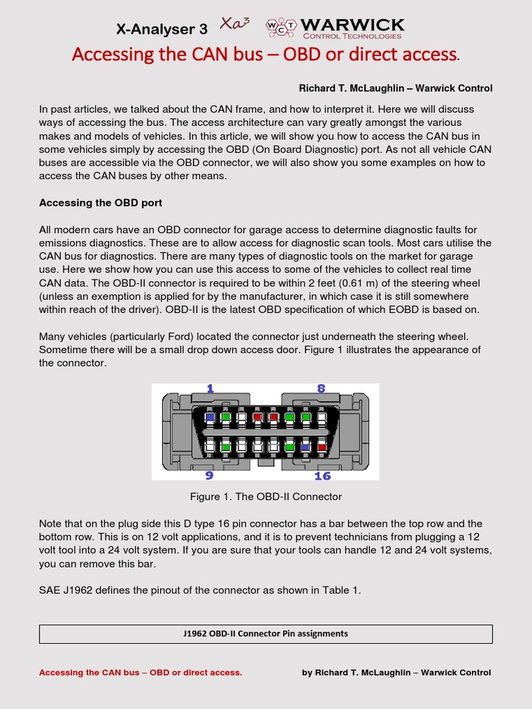 Chapter 4 Accessing The CAN Bus New | PDF | Vehicles | Transportation ...