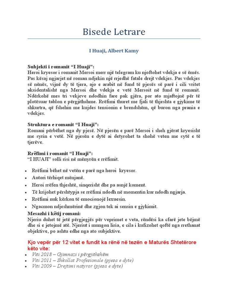Bisede Letrare | PDF