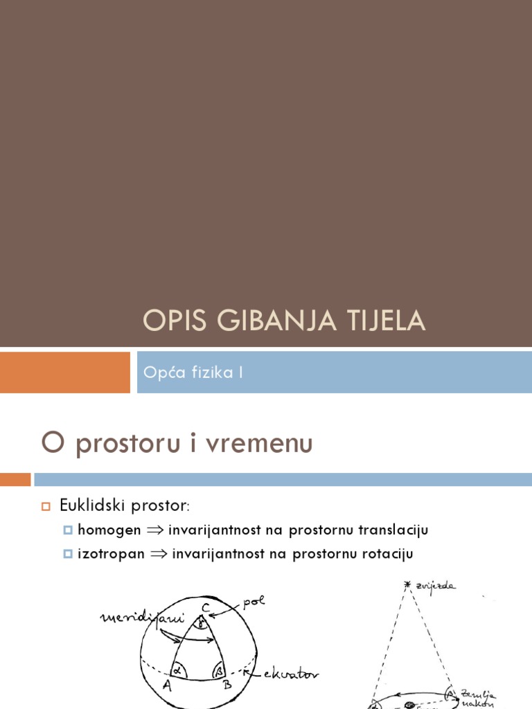 Gibanje Tijela | PDF