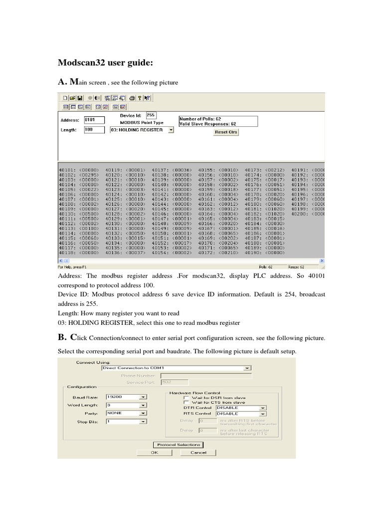 Modscan32 User Guide | PDF