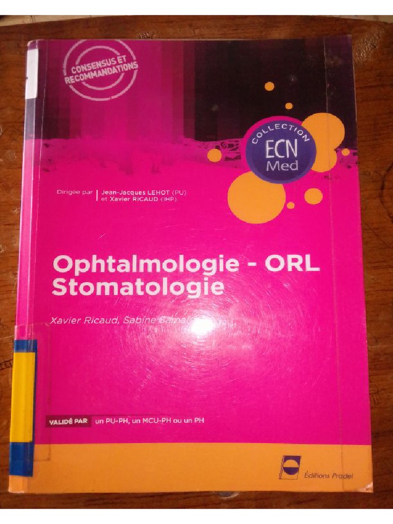 Livre Ophtalmo-Orl-Stomato | PDF