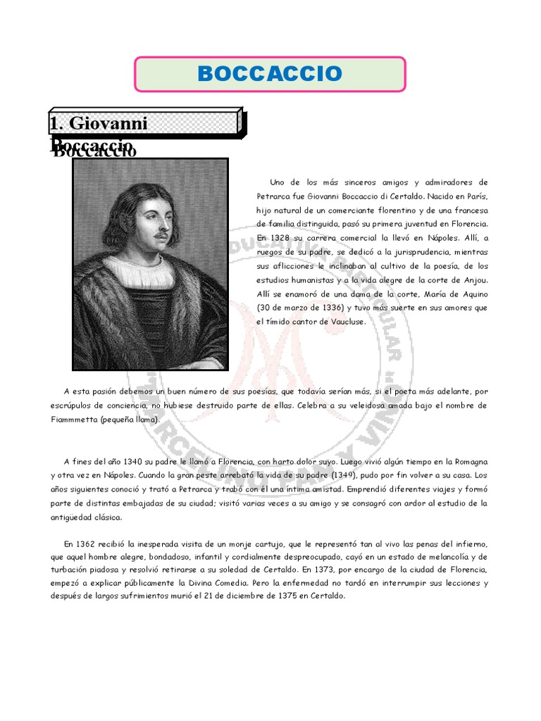 Giovanni Boccaccio | Descargar gratis PDF | Giovanni Boccaccio | El decameron