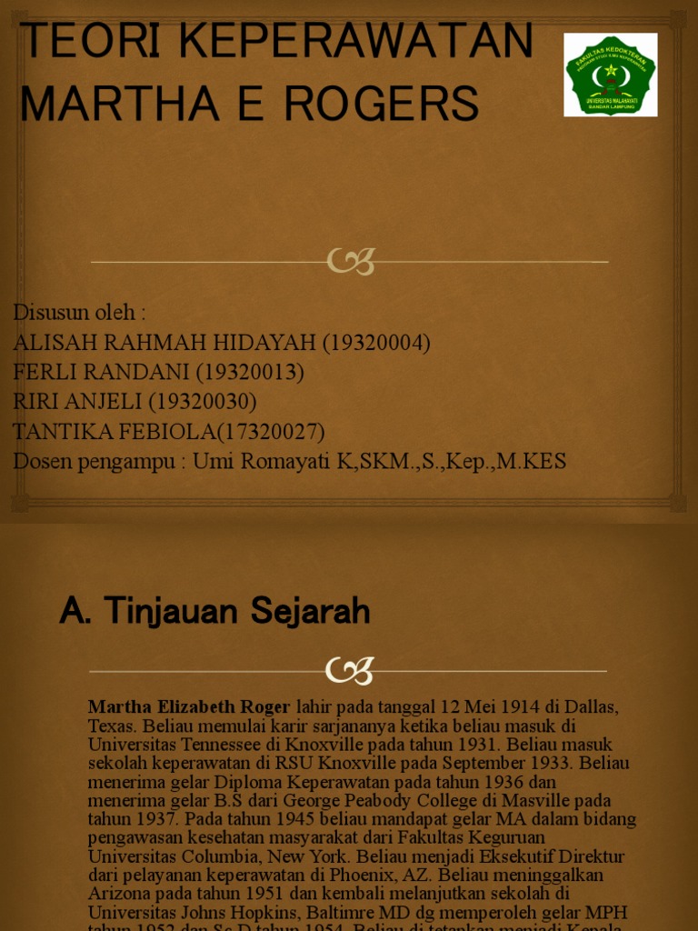 Konsep Martha E Rogers | PDF
