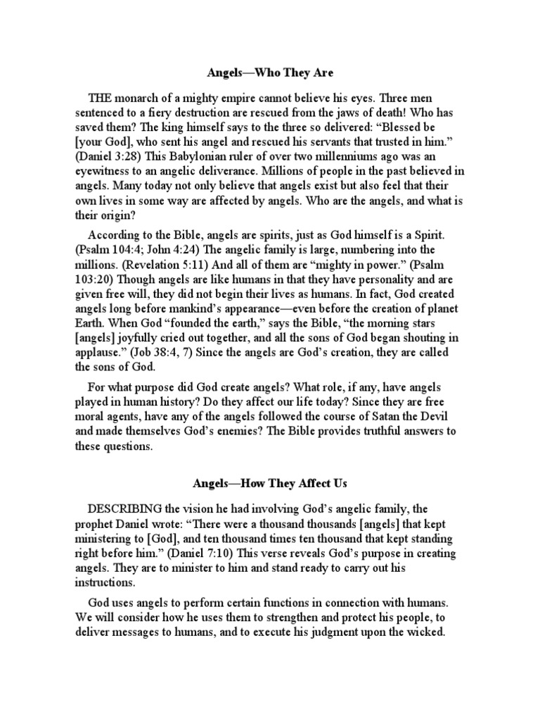 Angels | PDF | Angel | Jesus