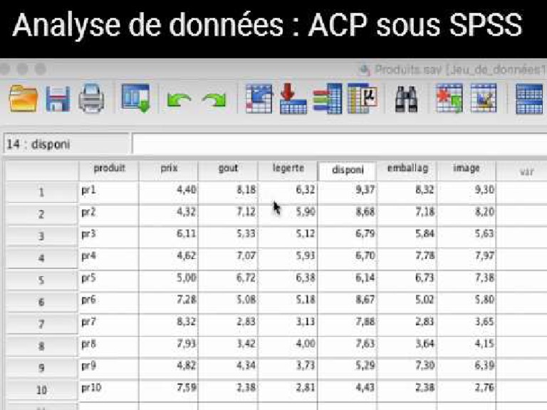 ACP Sous SPSS (Exercice) | PDF