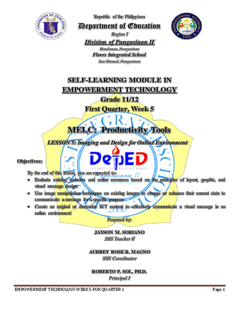 EmTech Week5 | PDF | Composition (Visual Arts) | Infographics