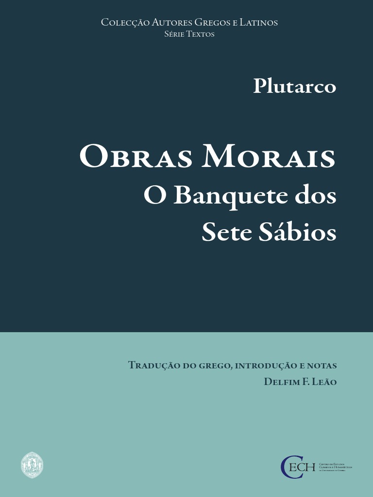 Plutarco O Banquete Dos Sete Sabios | PDF | Platão | Sabedoria