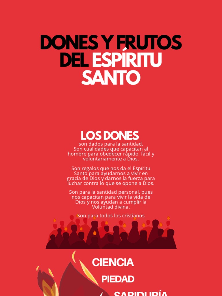 Dones Frutosy Carismas | PDF | Teología | Creencia religiosa y doctrina