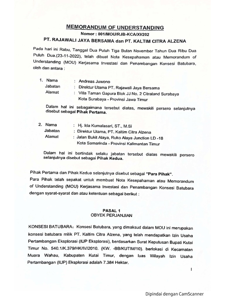 Mou Kca RJB 2022 | PDF