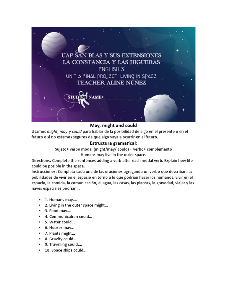 Estructura de may, might y could | PDF | Filosofía | Estudios de ...