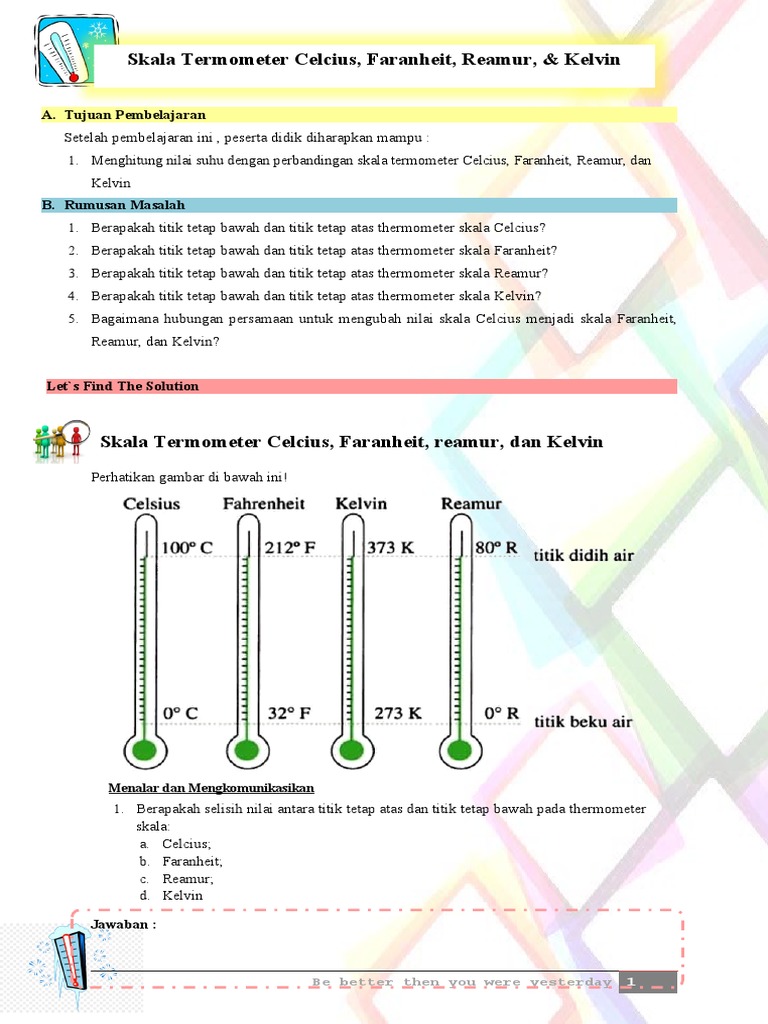 LKPD III Konversi Skala Termometer | PDF | Sains & Matematika | Teknologi & Rekayasa