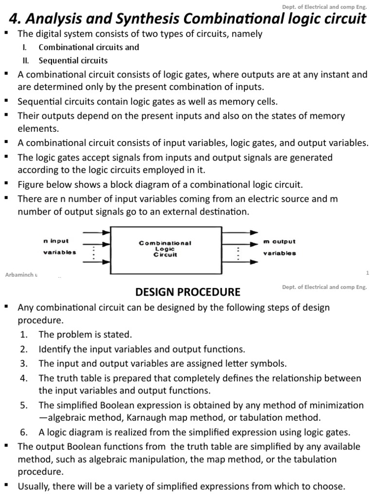 Digital Logic Design Chapter 5 | PDF | Logic Gate | Boolean Algebra