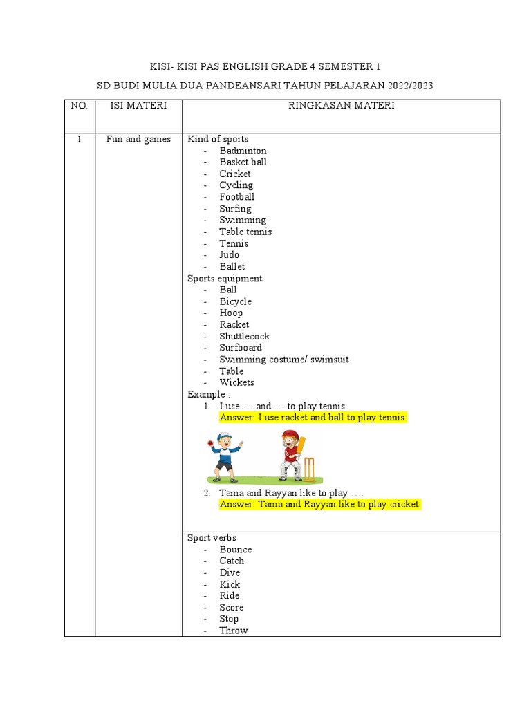 KISI - Kisi PAS Grade 4 | PDF | Continent | Oceania