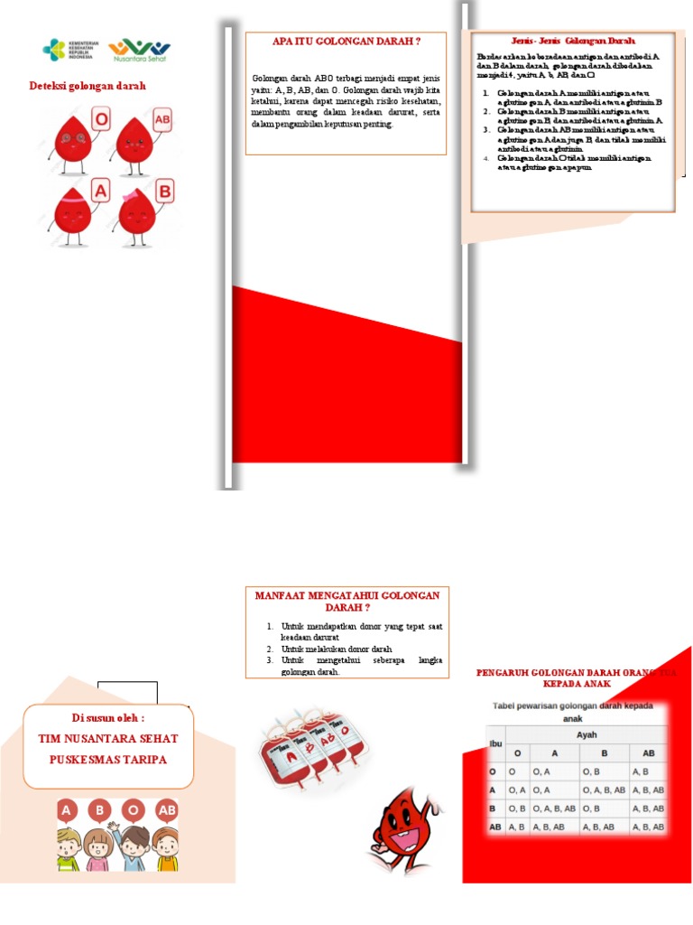 Leaflet Deteksi Golongan Darah | PDF