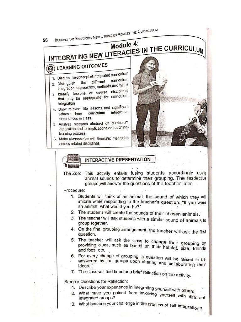 Module 1 Lesson 4 Integrating New Literacies in The Curriculum | PDF