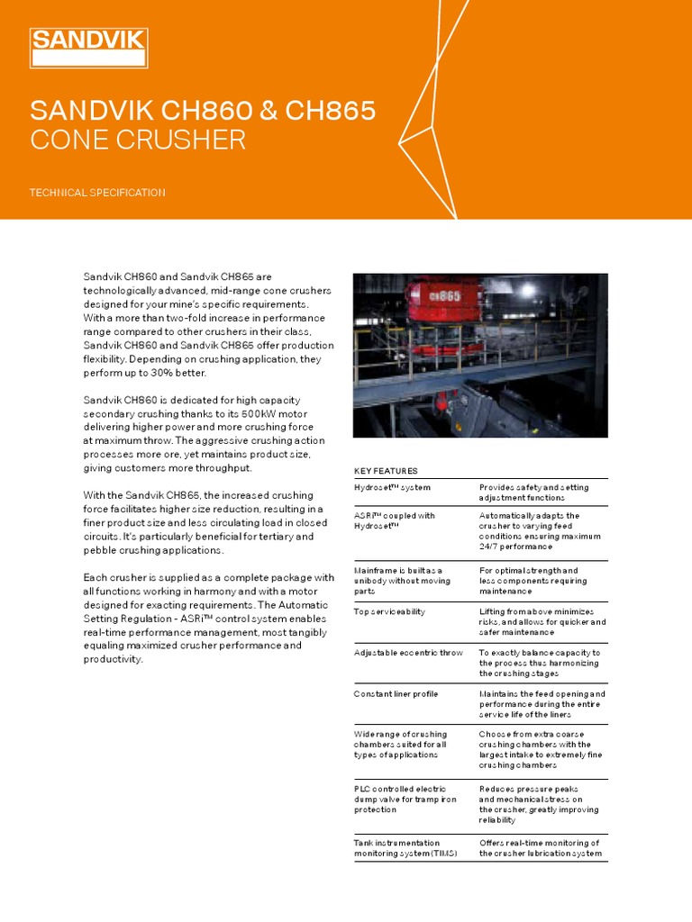 Ch860 Ch865 Specification Sheet English | PDF | Valve | Pump